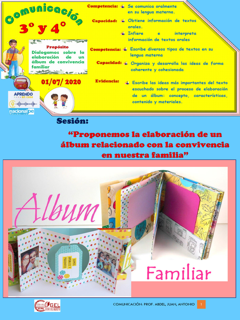 Elaboración de Álbum Familiar | PDF