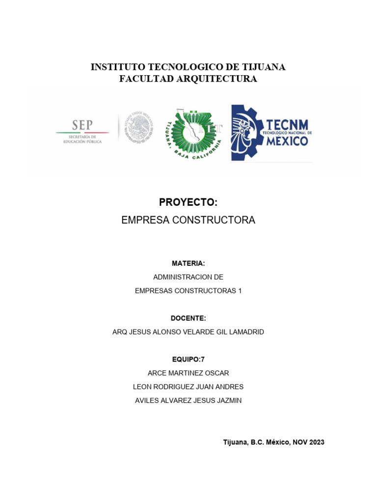 Empresa Constructora | PDF | Business | Economias