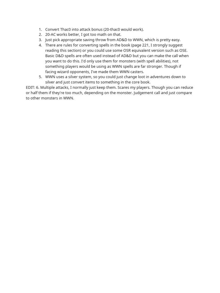 Convert Thac0 Into Attack Bonus | PDF | Computers