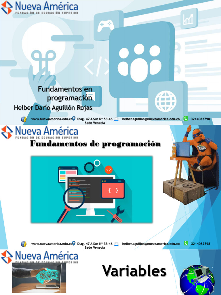 Fundamentos de Programación #1 | PDF | Variable (informática) | Tipo de datos
