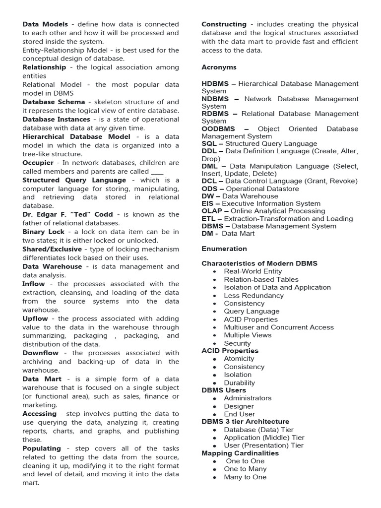 Info Pre Final Pdf Relational Database Databases 