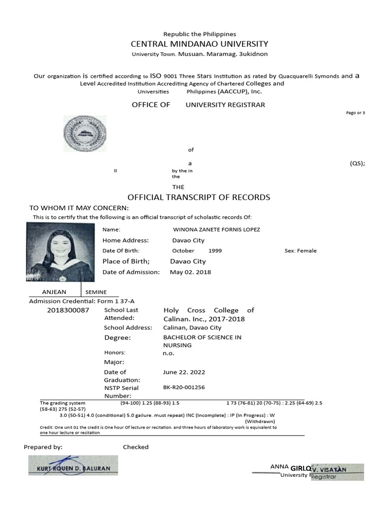 Transcript of Records | Download Free PDF | Nursing | Health Care
