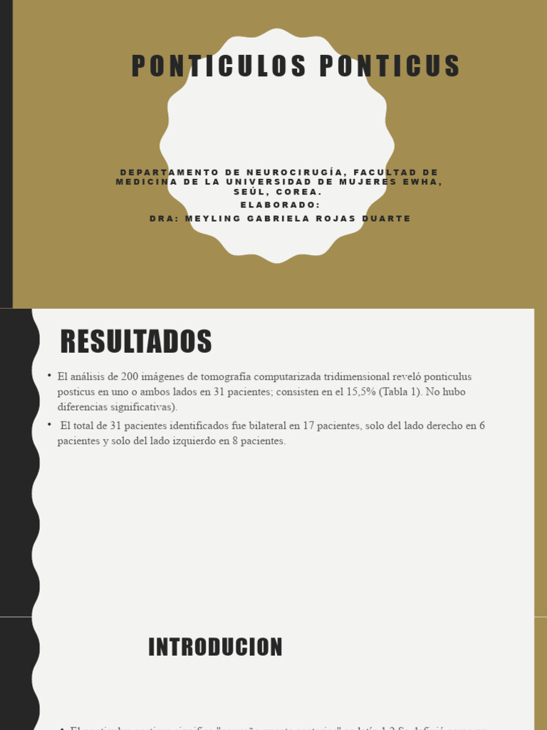 Prevalencia del Ponticulus Posticus en TC 3D | PDF | Ct Scan