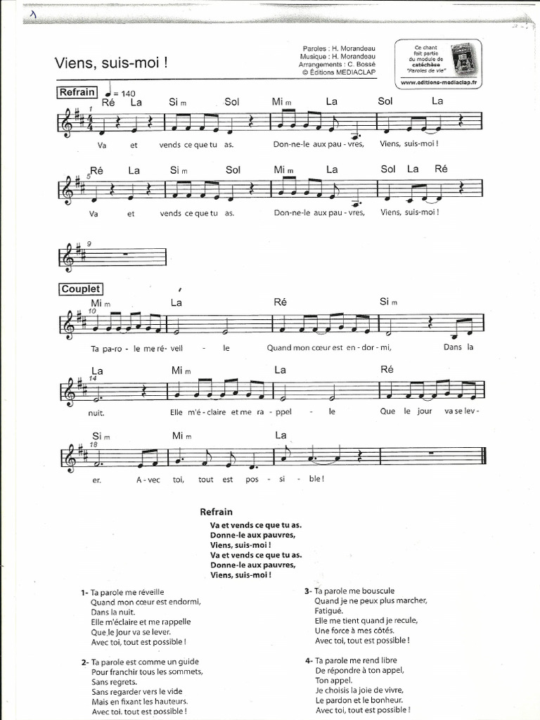 Viens, Suis-Moi ! | PDF