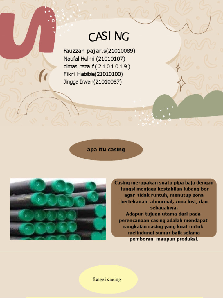 Pengertian dan Fungsi Casing | PDF