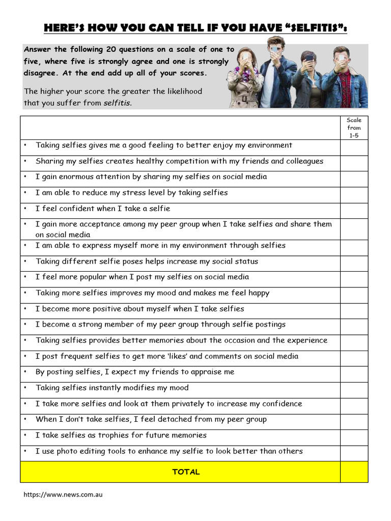 Here's How You Can Tell If You Have Selfitis | PDF