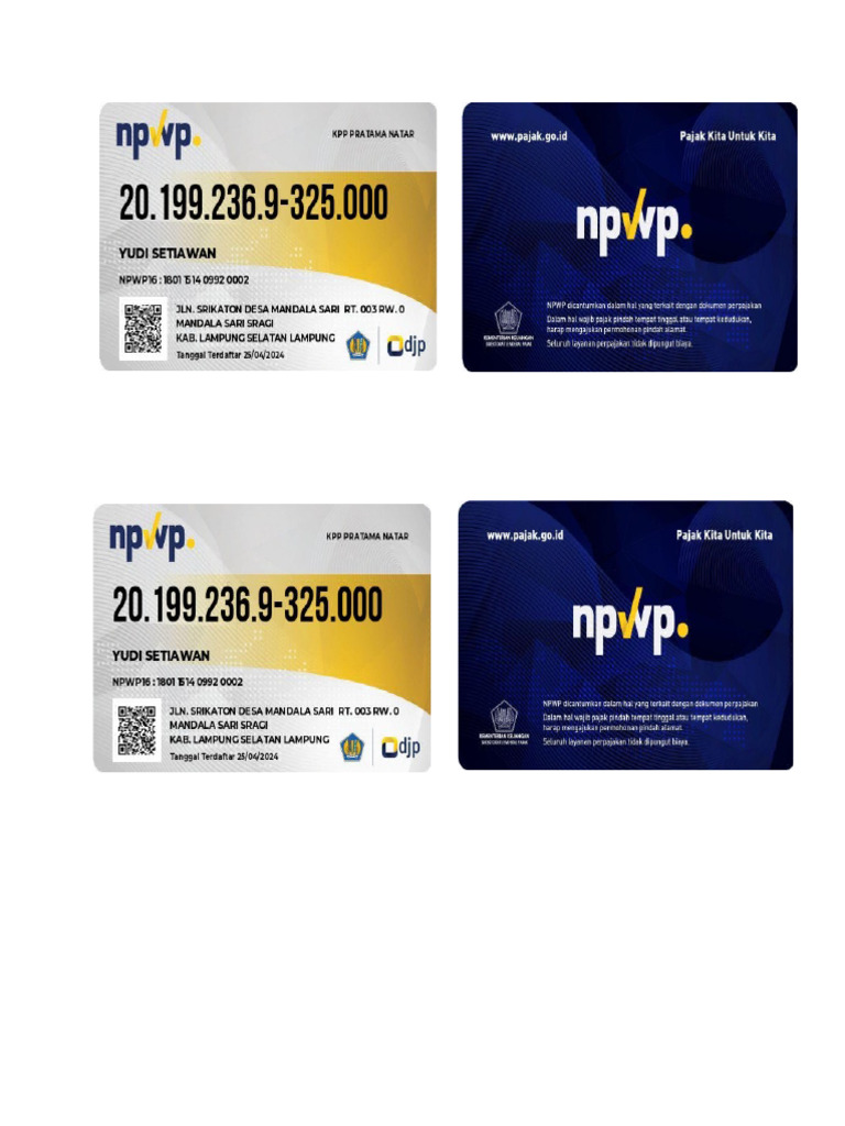 NPWP | PDF