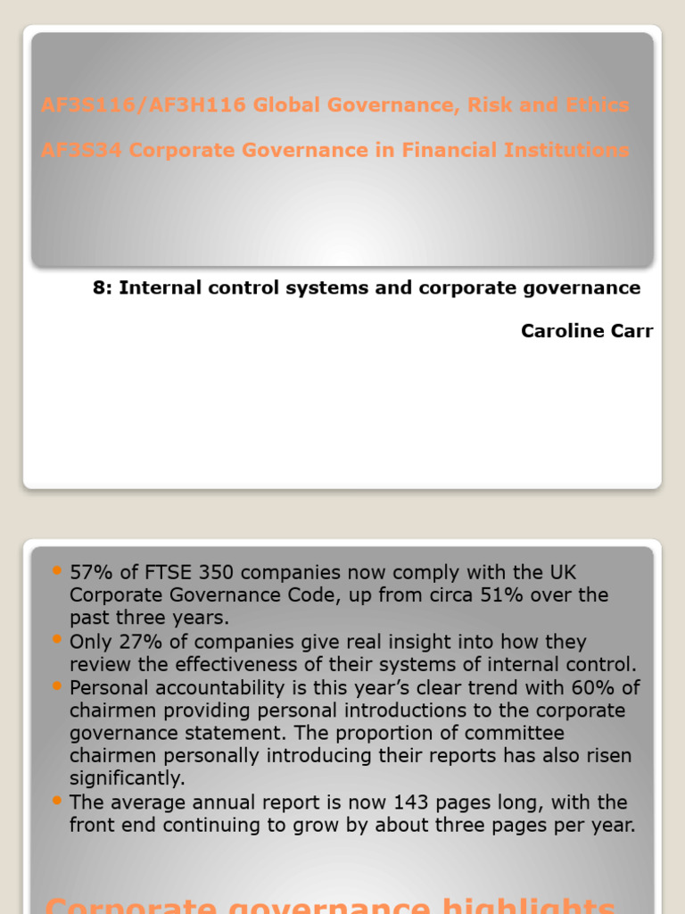 8 Internal Control Systems | Download Free PDF | Internal Control | Risk