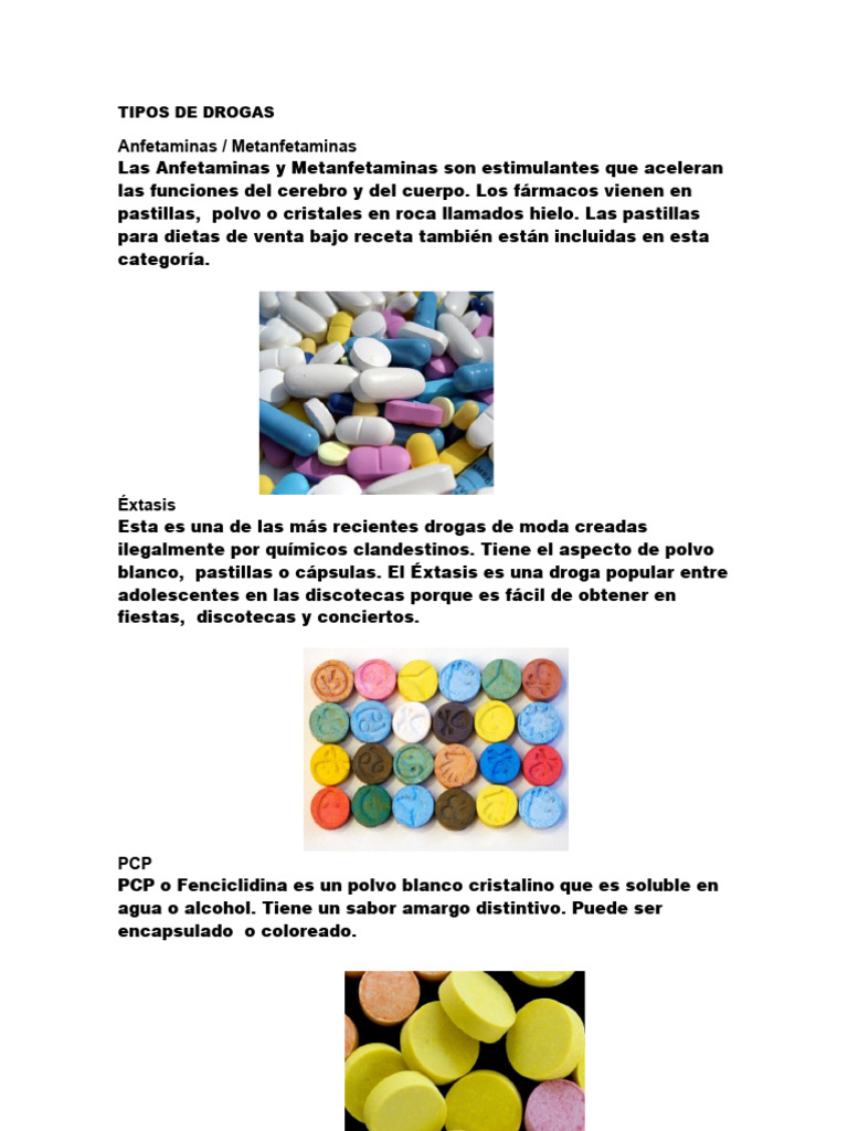 7 TIPOS DE DROGAS | PDF