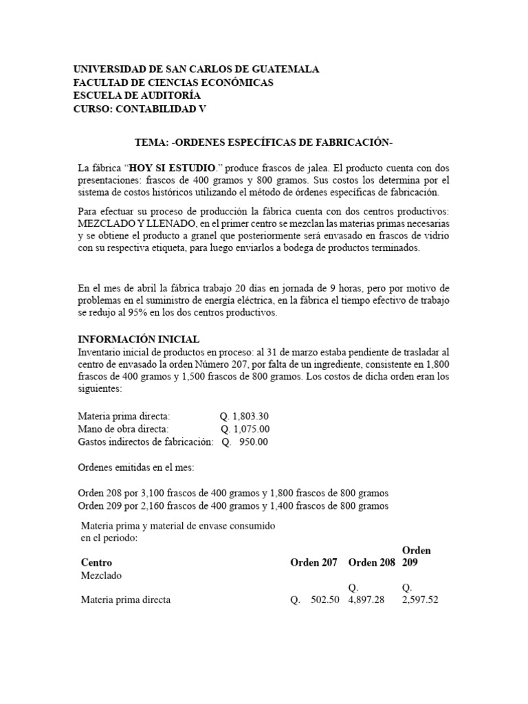 Enunciado OEF | PDF | Economias