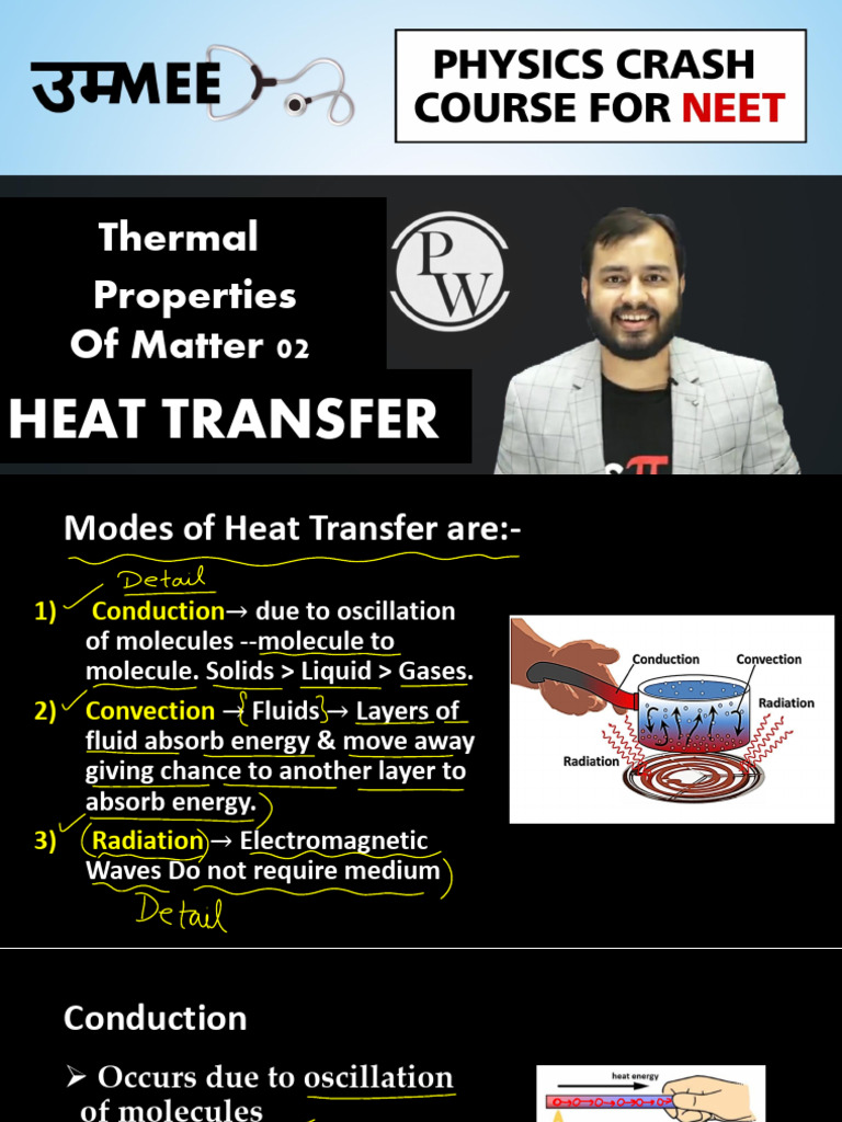 HEAT TRANSFER in ONE SHOT - Thermal Properties of Matter 02 - Lect ...