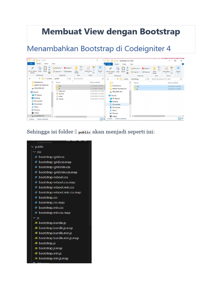 Membuat View Dengan Bootstrap | PDF