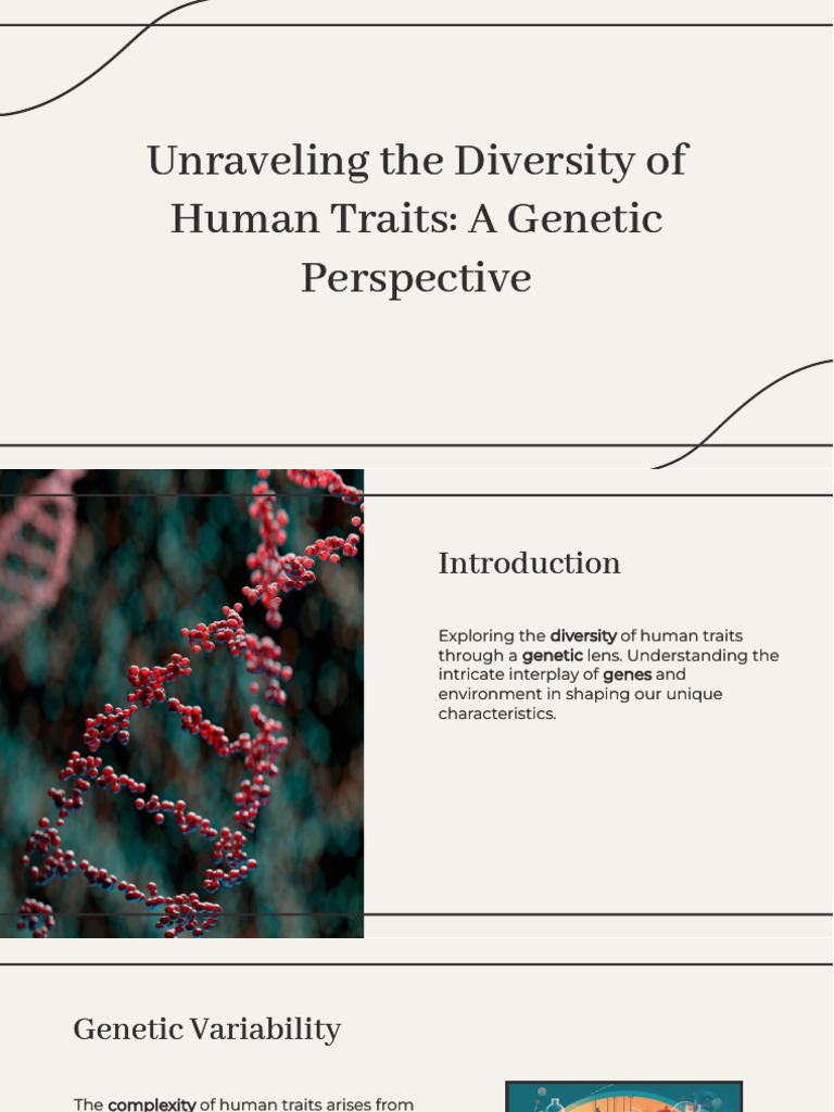 Genetic Diversity in Human Traits | PDF