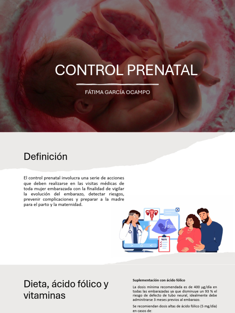Control Prenatal | PDF | El embarazo | Parto prematuro