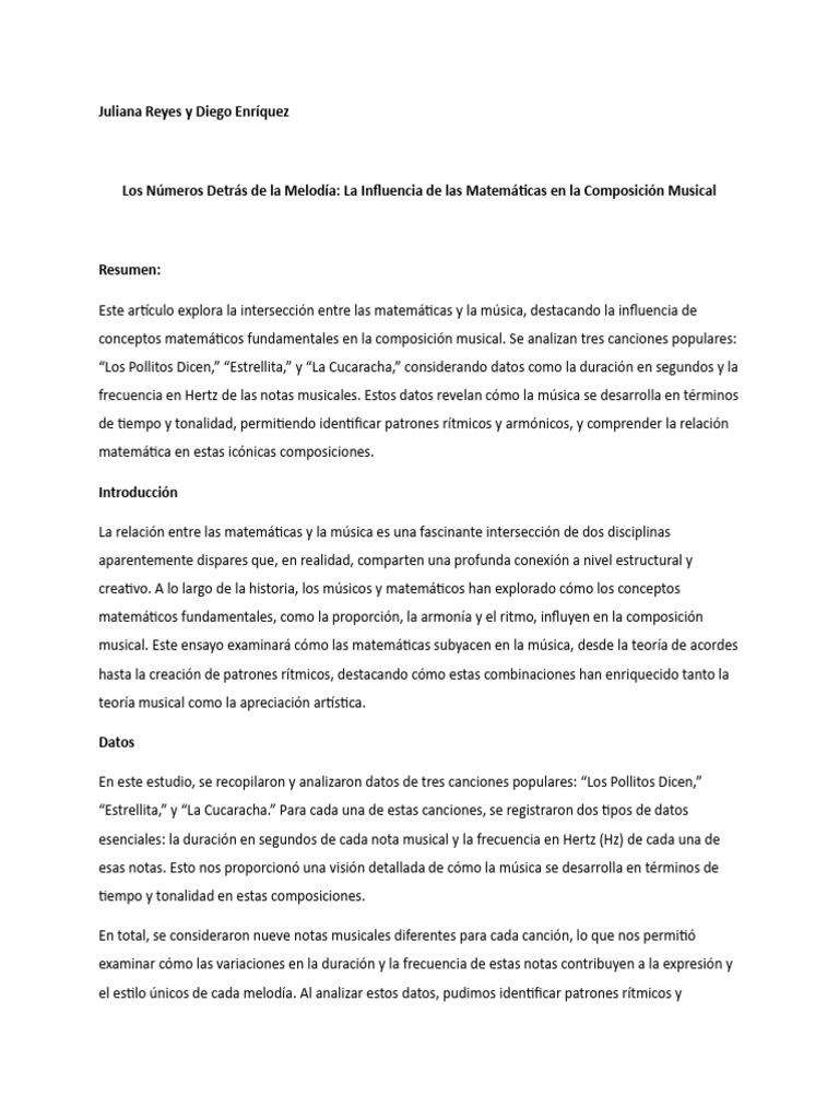 2da Entrega Elementos de Matemáticas | PDF | Diferencia | Desviación Estándar
