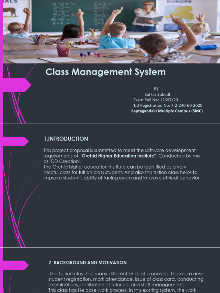 Class Management System Presentation | PDF | System | Usability