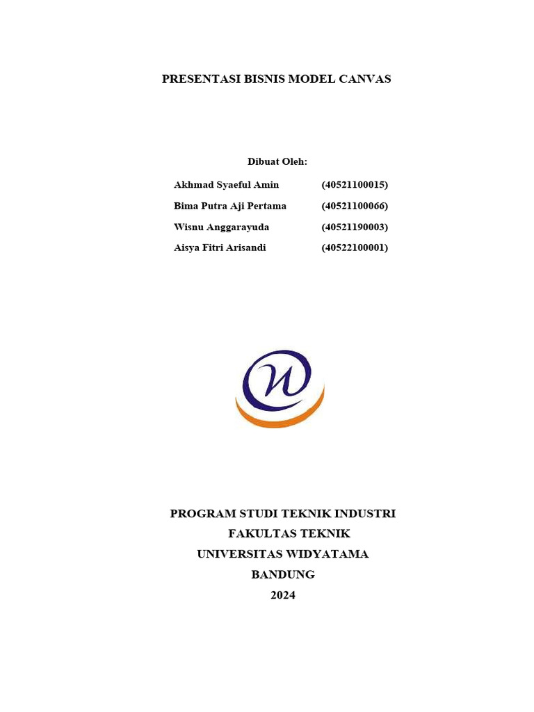 Panduan Bisnis Model Canvas 2024 | PDF | Bisnis