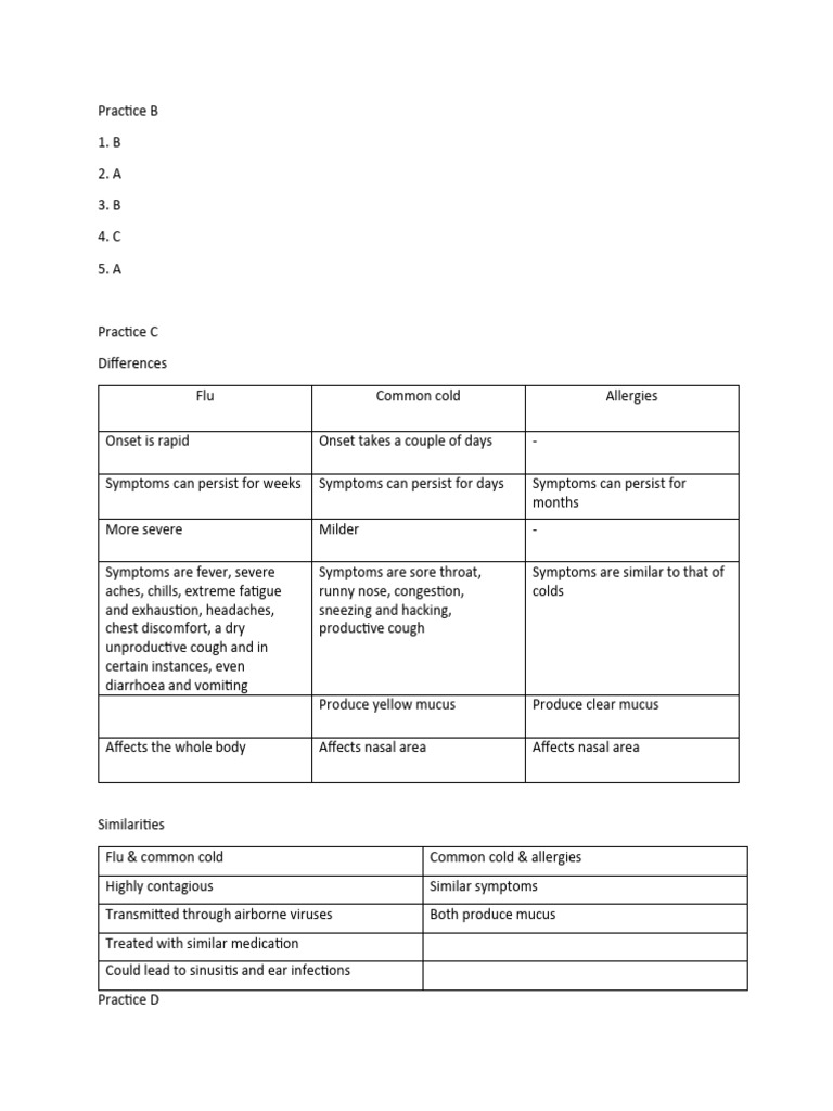 Reading Comprehension Answers | PDF