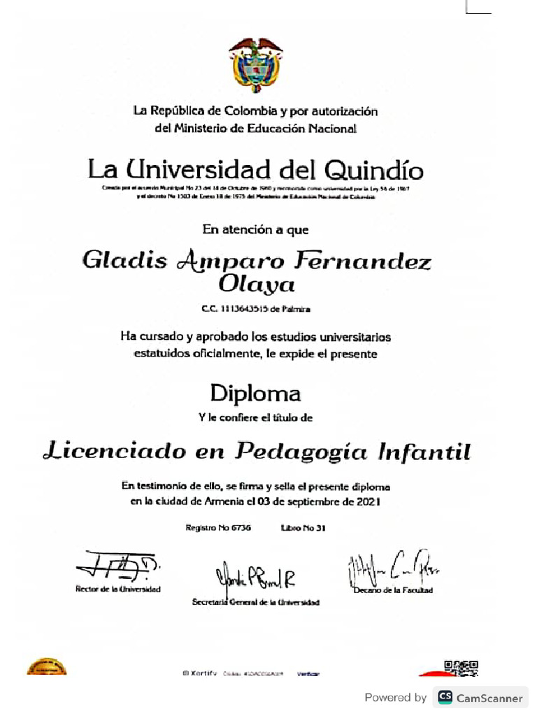 Diploma de Universidad | PDF
