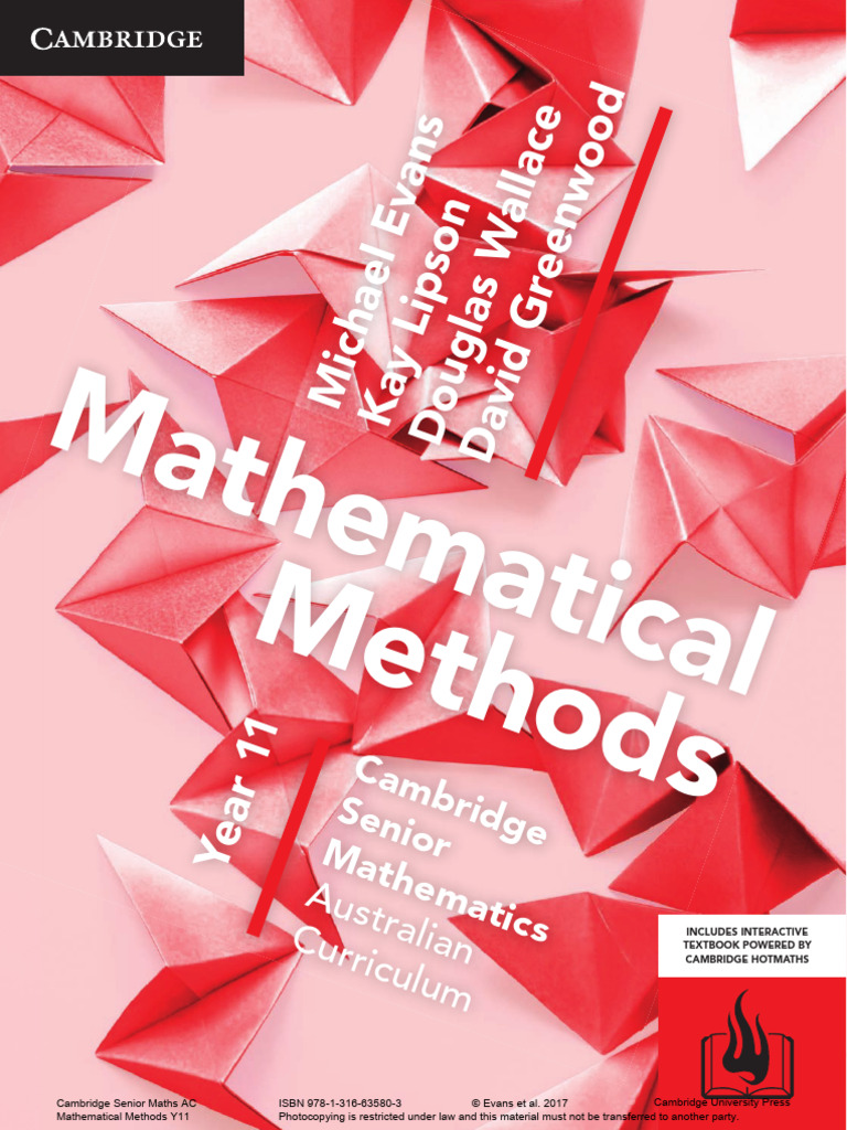 Mathe Matical Met Hods: Va Ns Ip So N GL As W Al La Ce Re en W Oo D ...