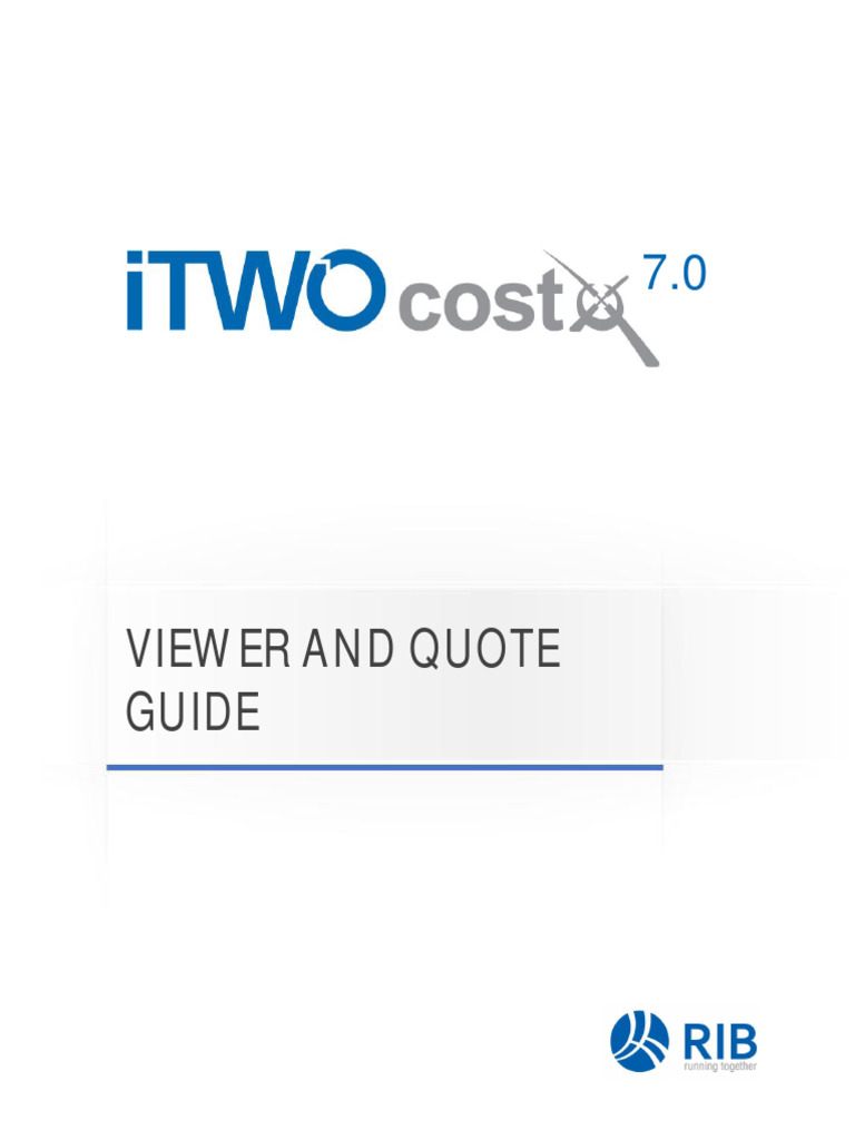 iTWO Costx Viewer and Quote Guide | Download Free PDF | Cursor (User ...