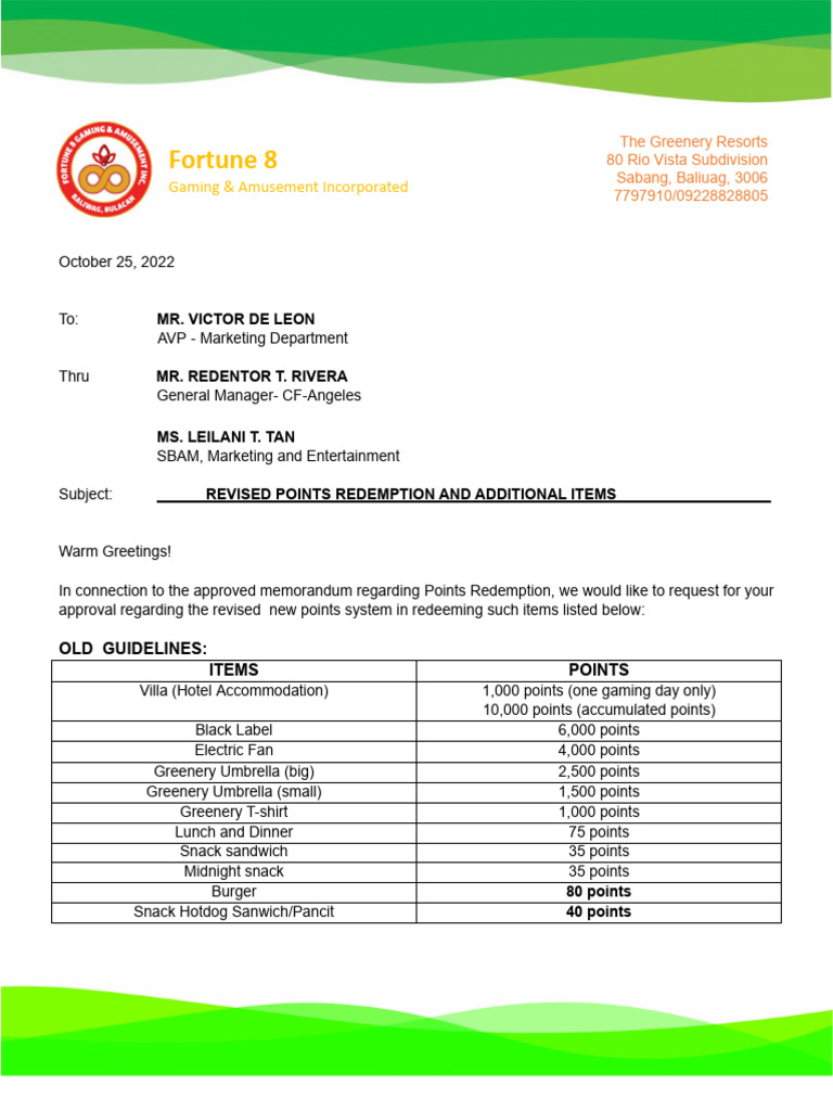 Points Redemption Revised October 2022 | PDF | Fast Food | Convenience Food
