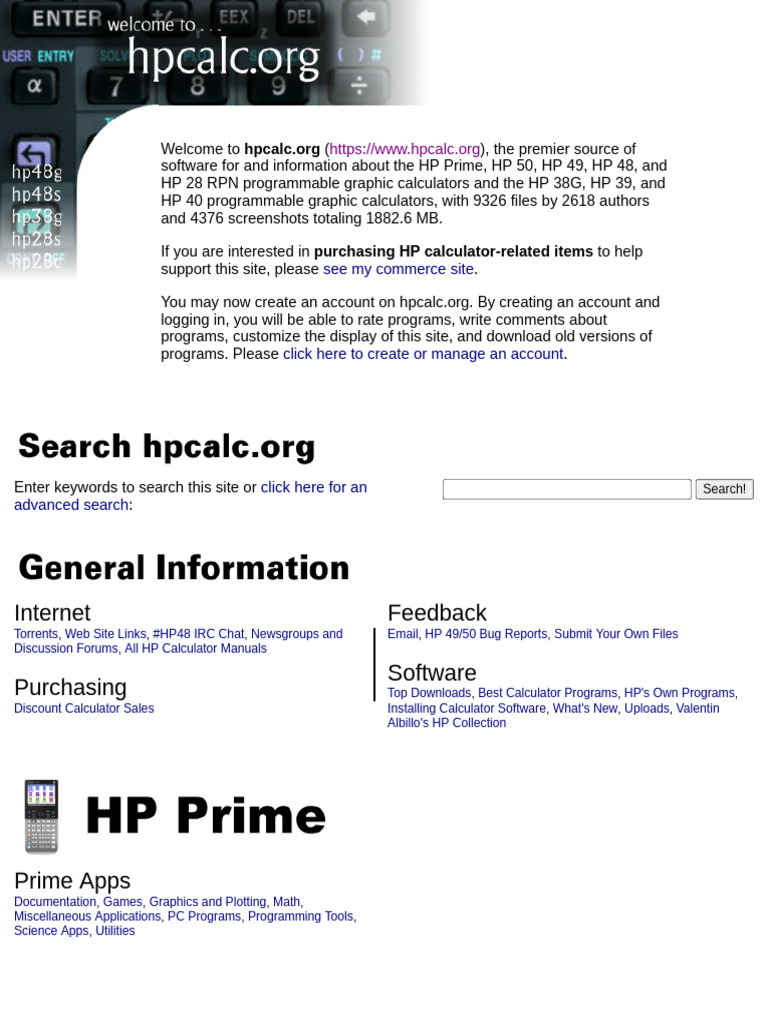 HP Calculator Archive | PDF | Application Software | Emulator
