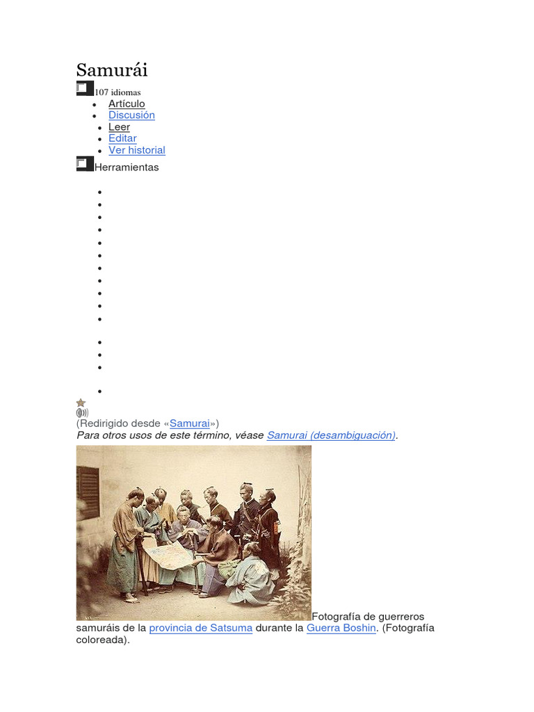 Guerreros Samurái | PDF | Samurai | Shogun