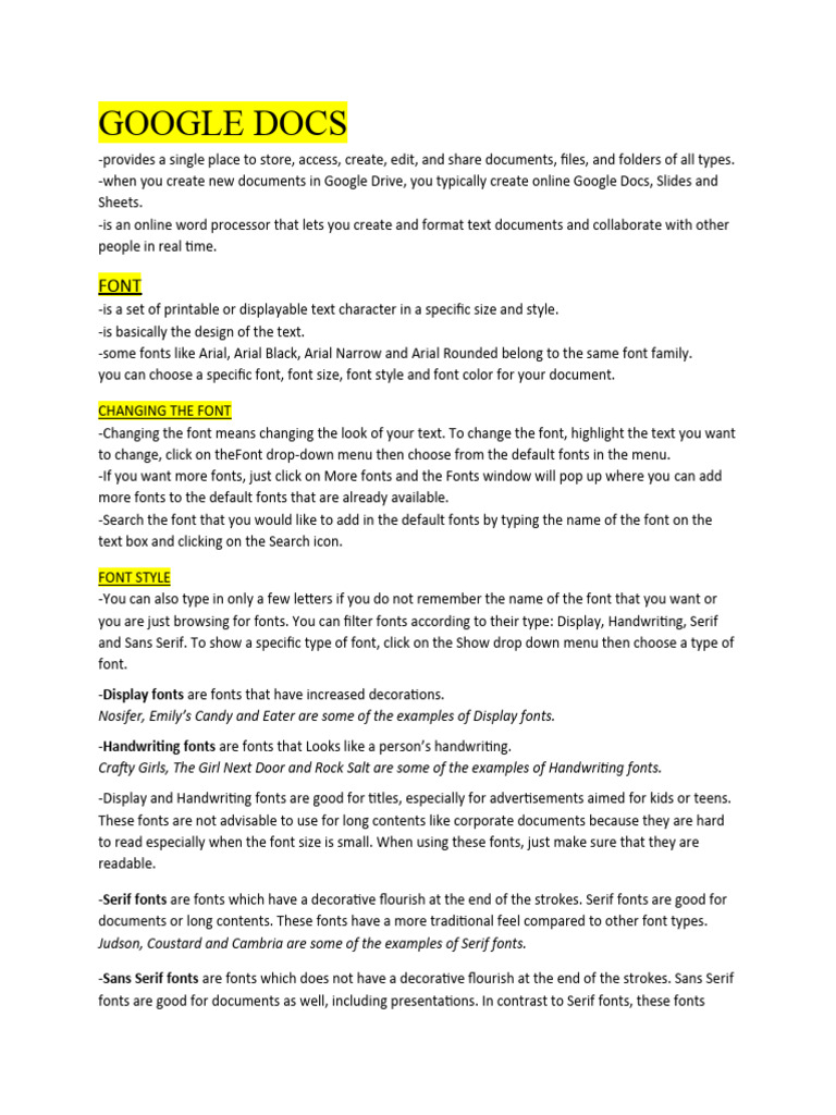 Comp Reviewer | PDF | Typefaces | Text