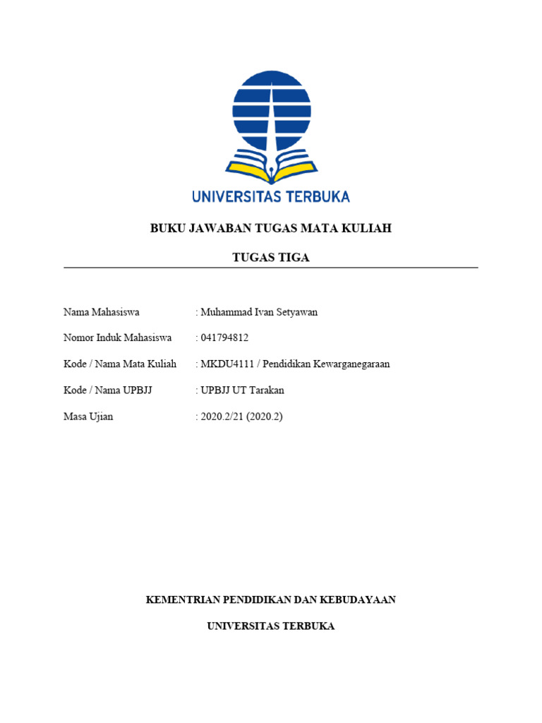 Tugas 3 PKN MKDU4111 | PDF