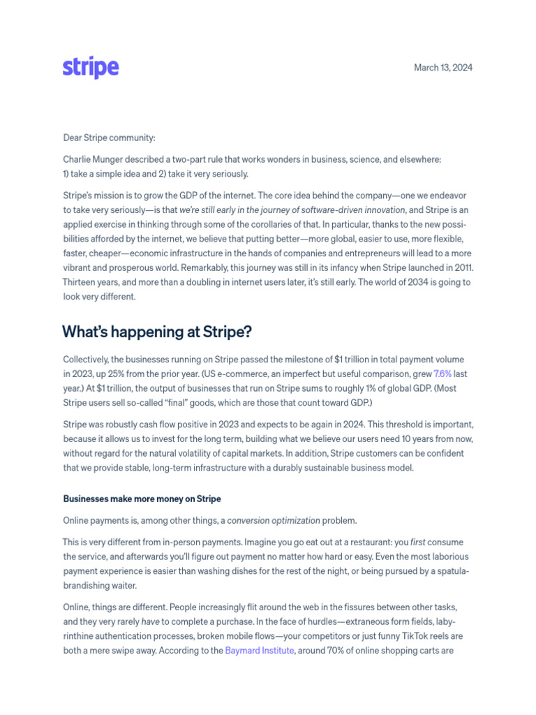 Stripe Annual Letter 2024 Insights | PDF | Solar Energy | Photovoltaics