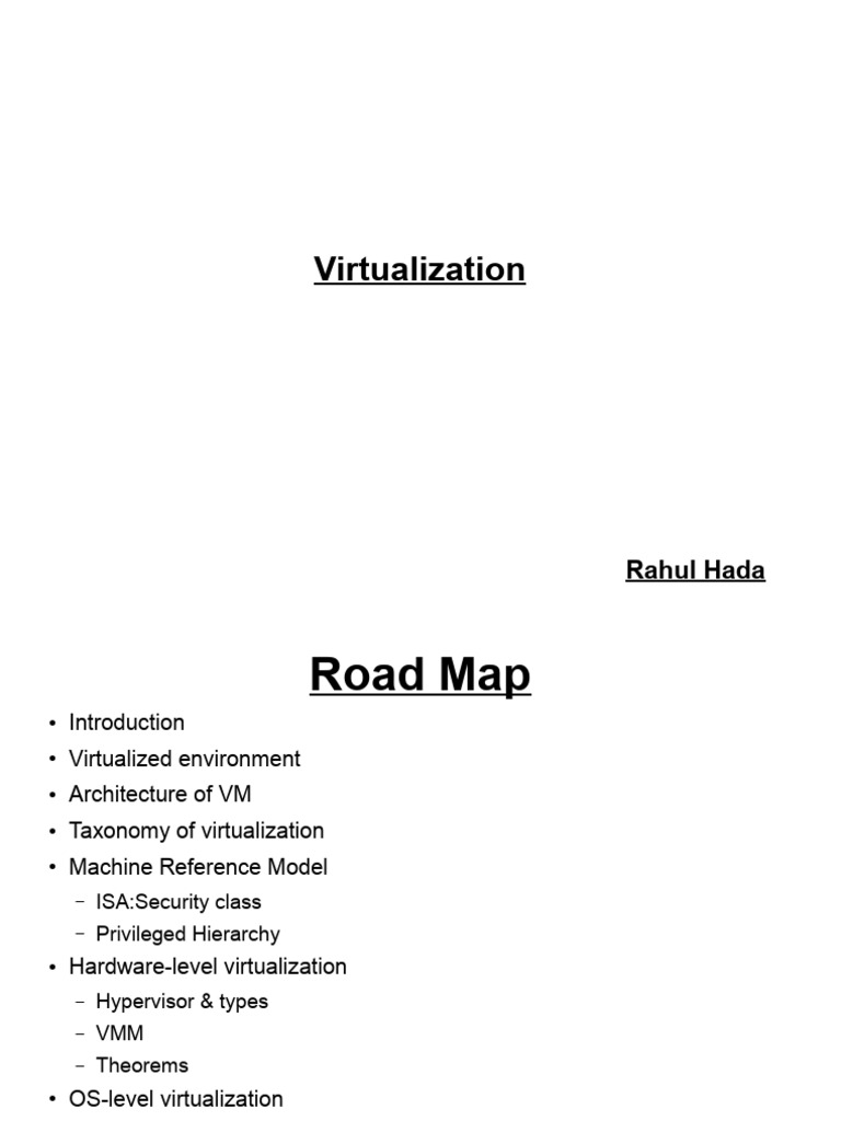 Virtualization | Download Free PDF | Virtual Machine | Virtualization