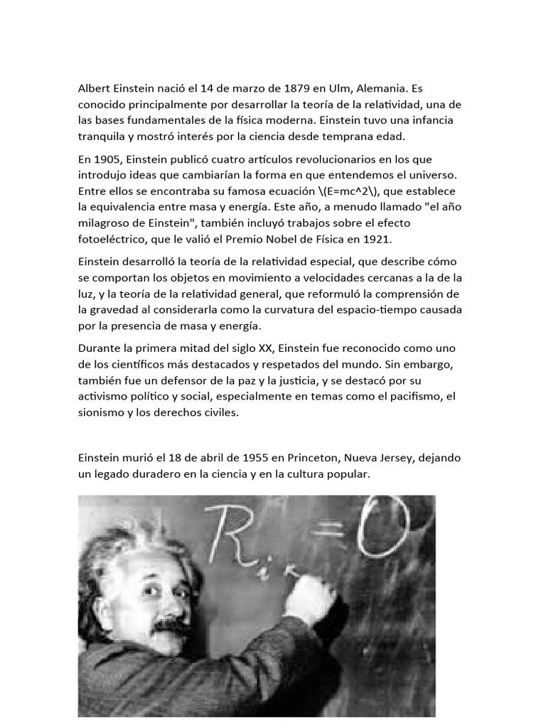 Albert Einstein | PDF