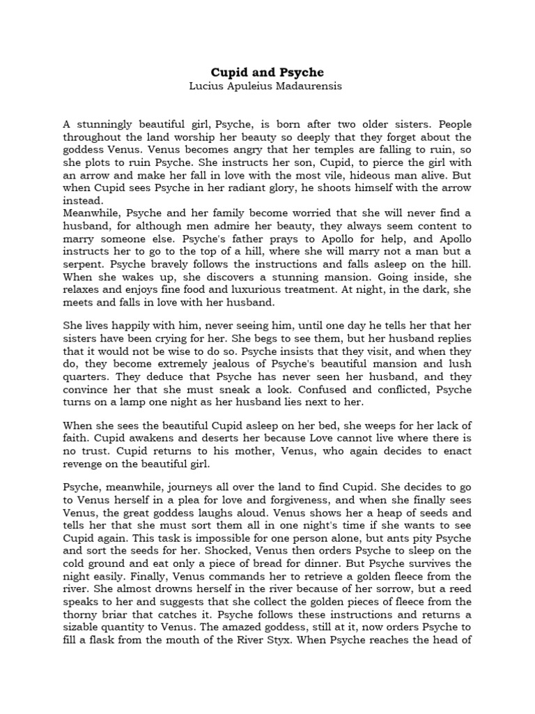 Cupid and Psyche | PDF | Medusa | Cupid
