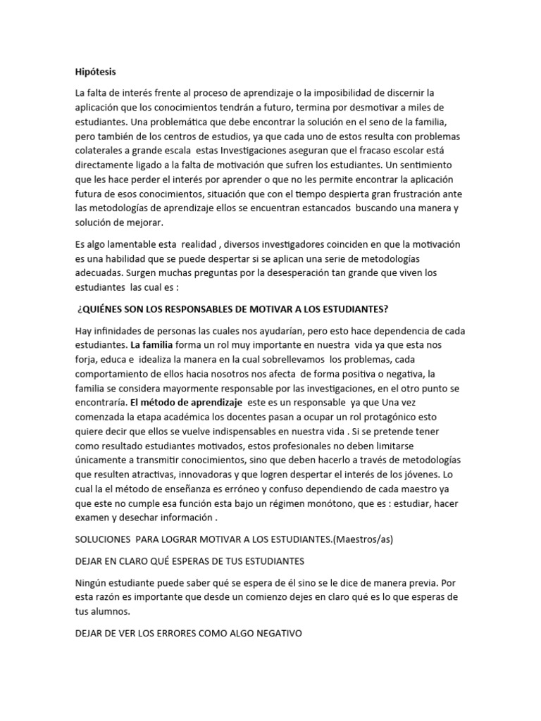 Estrategias para Motivar a Estudiantes | PDF | Aprendizaje | Enseñando