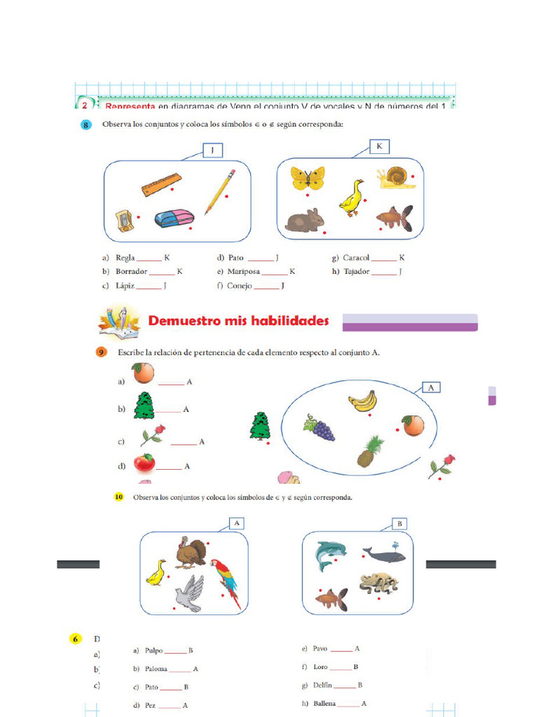 Practica Pertenece y No Pertecene | PDF