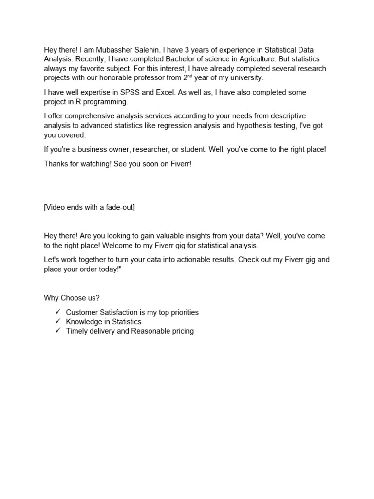 fiverr gig research | PDF