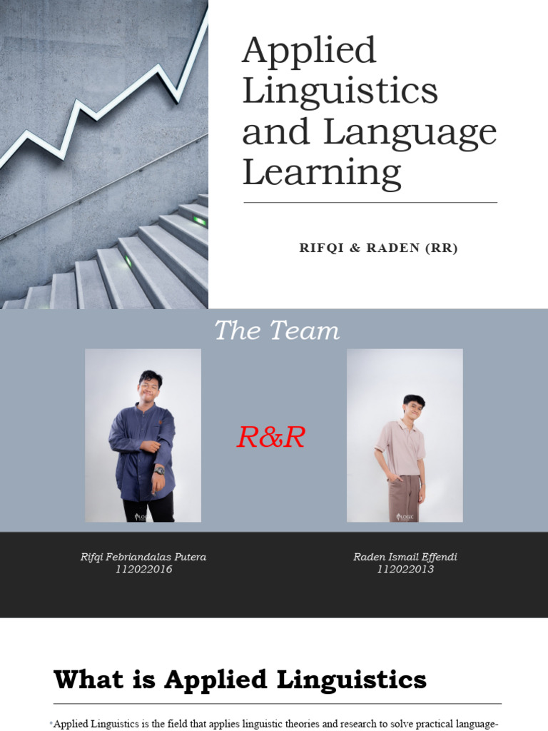 Applied Linguistics and Language Learning | PDF | Learning | Language Acquisition