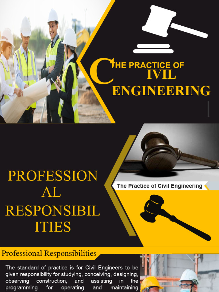 Civil Engineering Professional Responsibilities | PDF | Engineer ...
