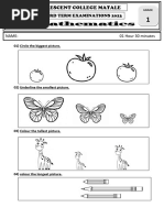 English Grade 5 Model Paper | PDF | Multiple Choice | Linguistic Typology