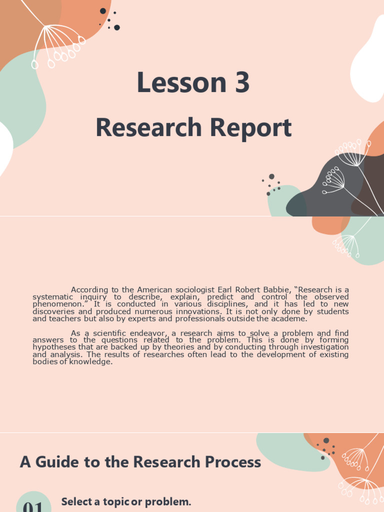 Unit-2-Lesson-3 | PDF | Methodology | Data
