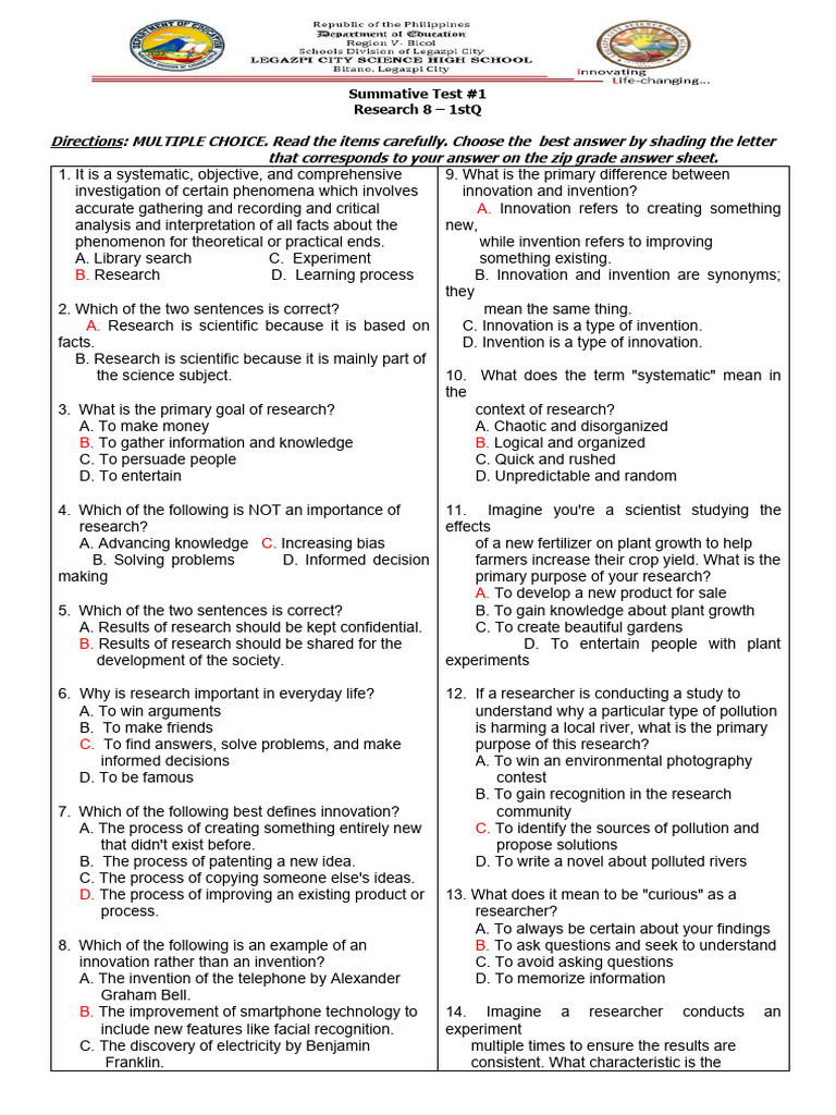 Types of Research Questions Explained | PDF | Experiment | Innovation