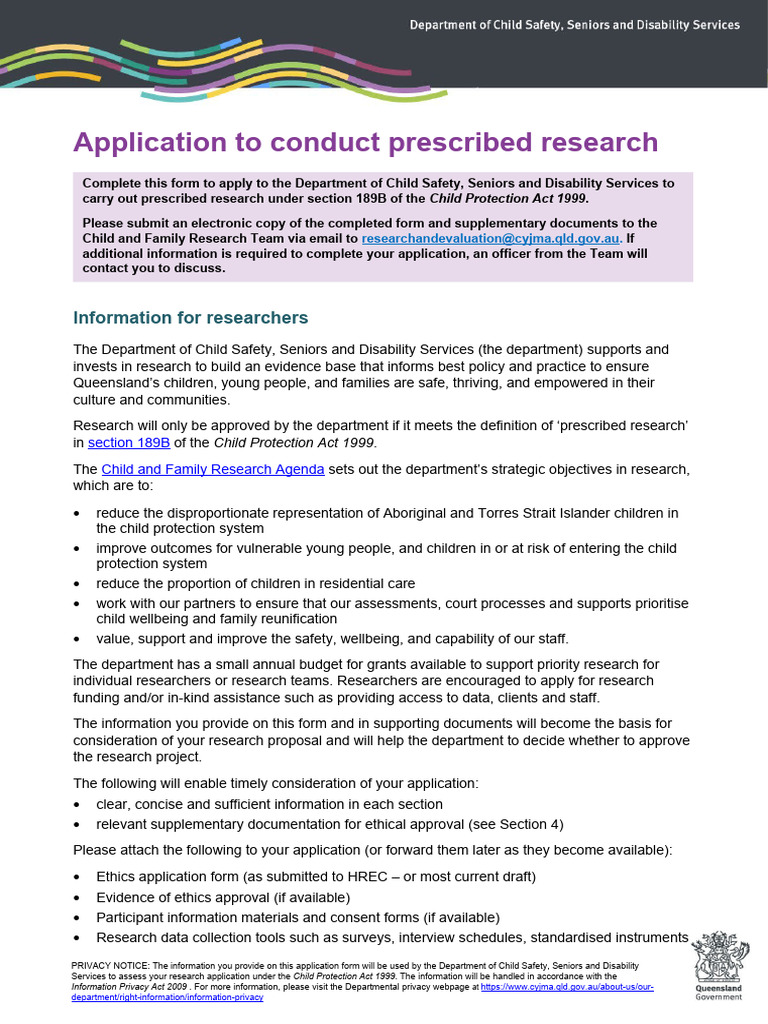 Research Application for Child Safety | PDF | Indigenous Australians | Data