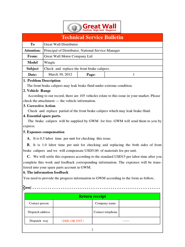 Technical Bulletin | PDF