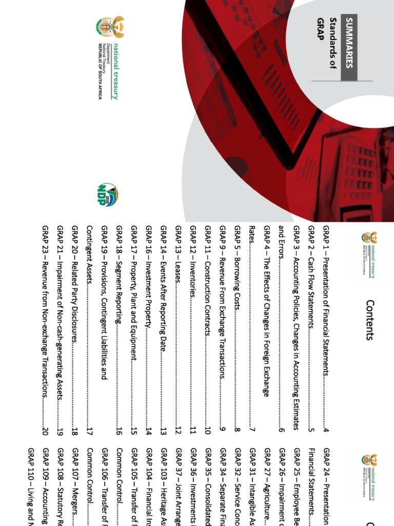 Summary of GRAP Standards 1 April 2021 | PDF | Fair Value | Government ...