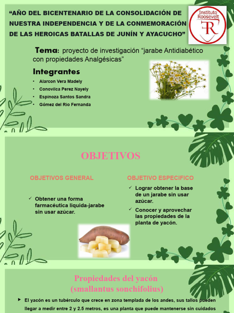 PTT Jarabe de Manzanilla | PDF | Azúcar | Dieta y nutrición