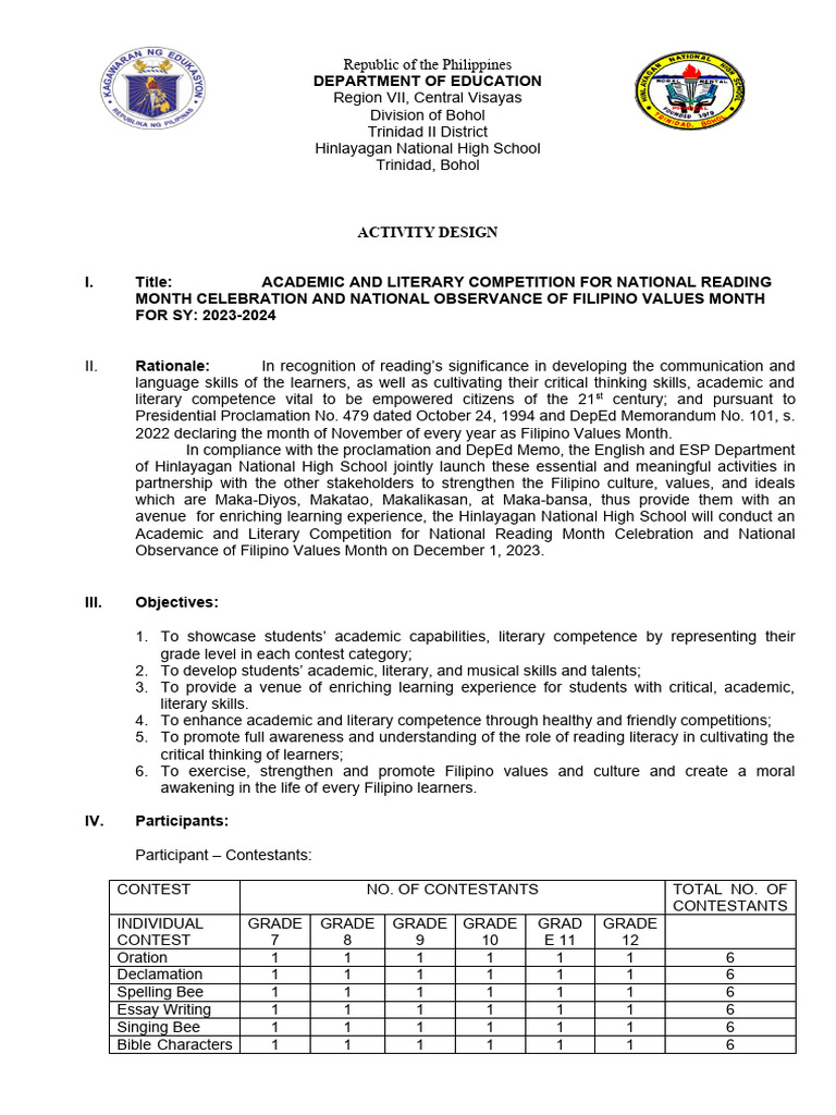Activity Design | Download Free PDF | Learning | Behavior Modification