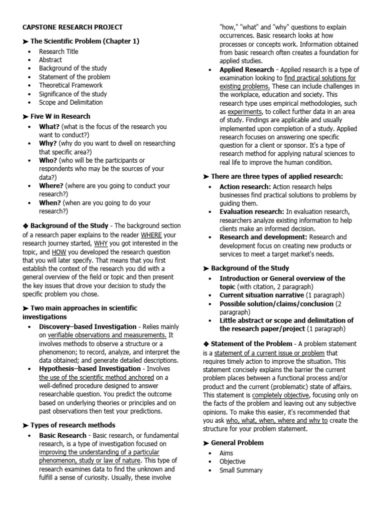 3Q Capstone | PDF | Methodology | Qualitative Research