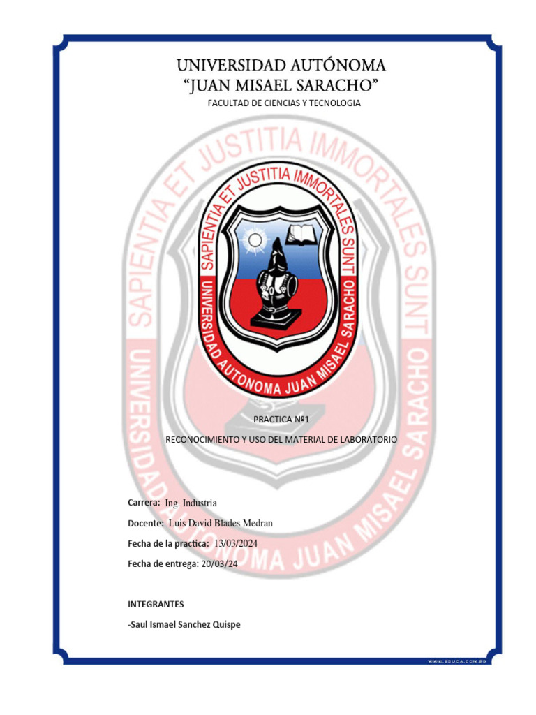 Informe Quimica Lab | PDF | Laboratorios | Quemar Informe Quimica Lab | PDF | Laboratorios | Quemar