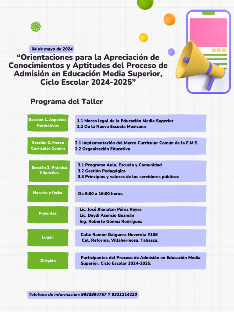 Programa Taller 04 Mayo | PDF